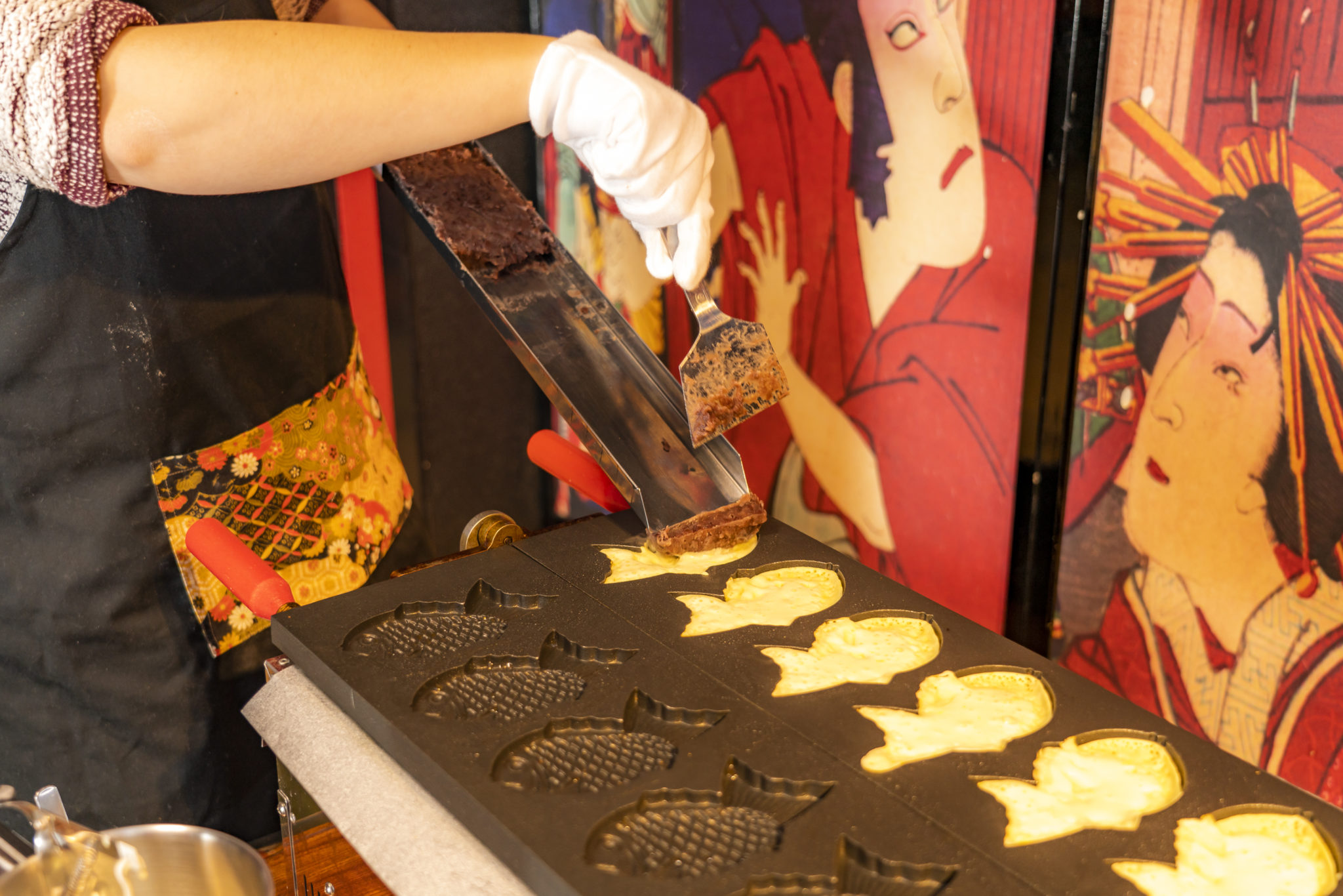 Making TAIYAKI experience | Taiyaki Kobo Asakusa GURAKU